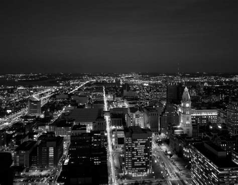 Free Picture City Cityscape Night Monochrome Darkness