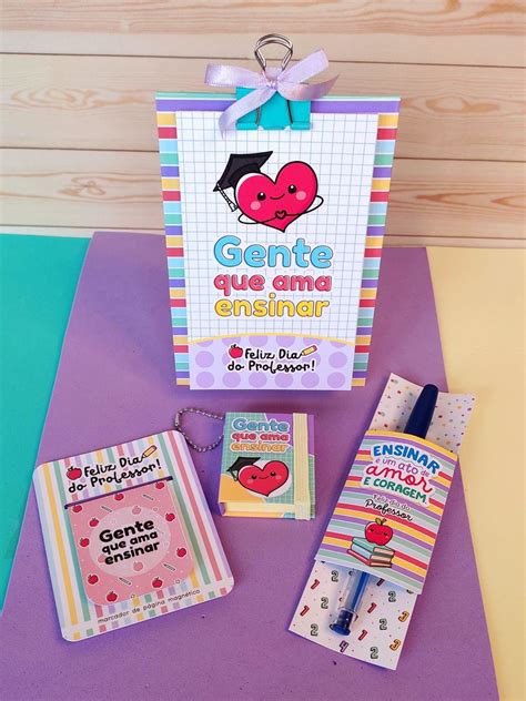 Kit Dia Dos Professores Loja Mak Elo Produtos Especiais