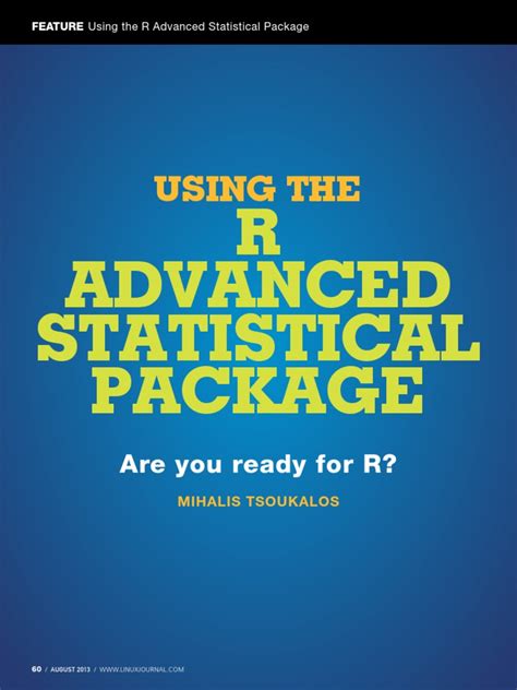 r advanced statistical package using the pdf r programming language data management