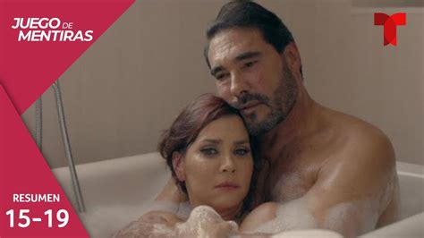 Juego De Mentiras Resumen Episodios 15 Al 19 Telemundo Novelas YouTube