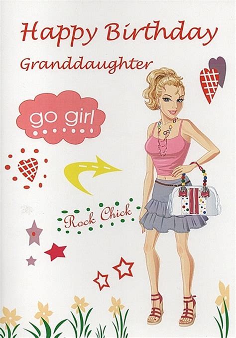 Happy Birthday Granddaughter Go Girl Wishes Greetings Pictures