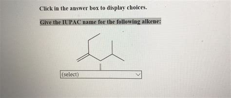 solved click in the answer box to display choices give the