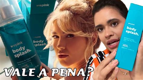 RESENHA BODY SPLASH DA VIRGÍNIA BODY SPLASH WEPINK VF AQUA YouTube