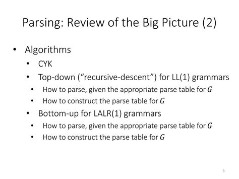 top down parsing ppt download