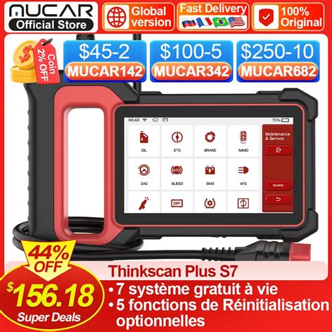 THINKLilPlus S7 Outil De Diagnostic De Voiture Lecteur De Code Obd 2