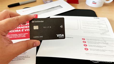 Cartão de crédito Santander Elite Cashback Visa Signature Cartões