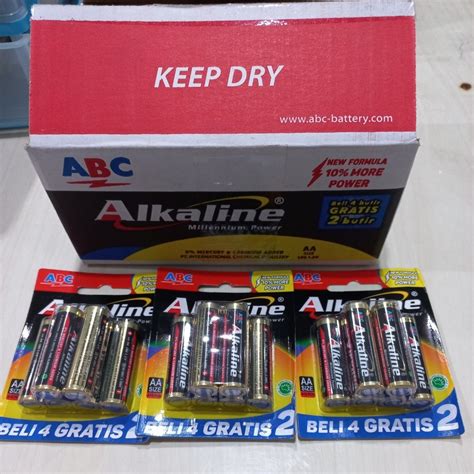 Jual Baterai ABC Alkaline A2 AA 4 2 Baterai Jam A2 1 Box Isi 12 Card