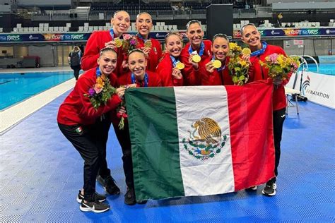 Equipo de natación artística de México repite y se cuelga el oro en la