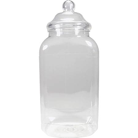 Grands Bocaux Plastiques Vides 4 500 Ml Avec Couvercles Amazon Fr