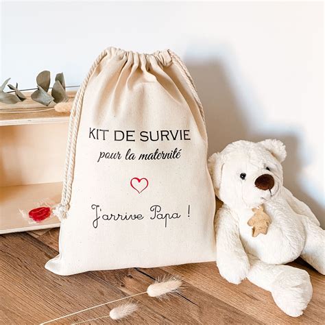 Kit De Survie Du Futur Papa Maternité Pochon Boite à Papa Etsy