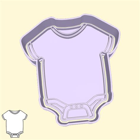 Archivo STL Cortadores De Galletas Para Baby Shower 05 Body De