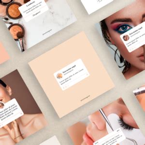 Pack Beleza 44 Posts editáveis no Canva Post Ideal