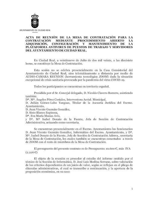 PDF ACTA DE REUNIÓN DE LA MESA DE 1 ACTA DE REUNIÓN DE LA MESA DE