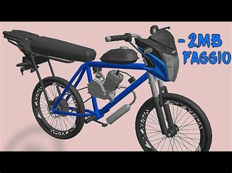 BIKE MOTORIZADA ARO 20 2MB SÓ DFF LEVE VARIAS CORES E C S BRAÇOS E