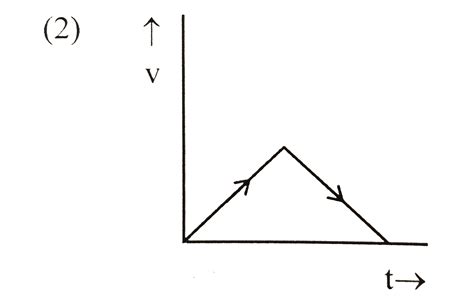 a body is thrown vertically upwards which one of the following graphs correctly represent the