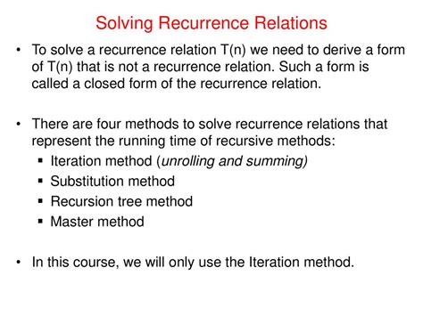 analysis of recursive algorithms ppt download