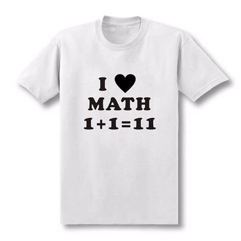 Friend Gift I Love Math T Shirt Mens T Shirt Funny TShirt Geek Math