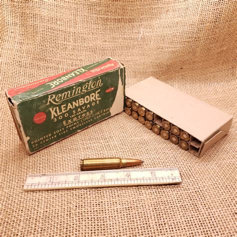 Vintage Remington 300 Savage Partial Ammo Pack 16 Rounds 180 Grain