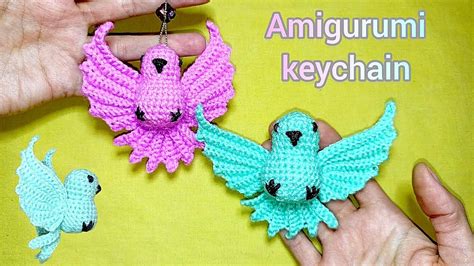 Diy Crochet Keychain Amigurumi Bird Great Gift Idea Crochet Bird