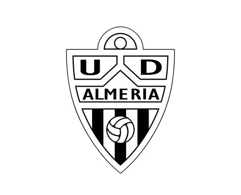 Almeria Club Logo Symbol Black La Liga Spain Football Abstract Design