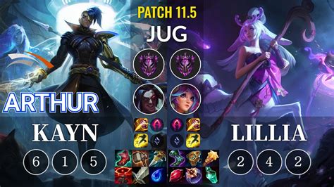 HLE Arthur Kayn Vs Lillia Jungle KR Patch 11 5 YouTube