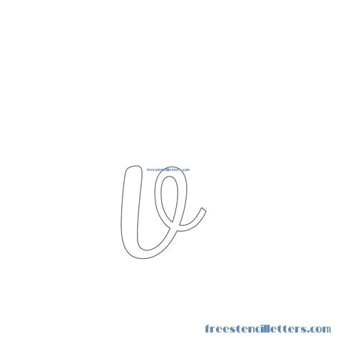 Cursive Stencils And Numbers To Print Free Stencil Letters