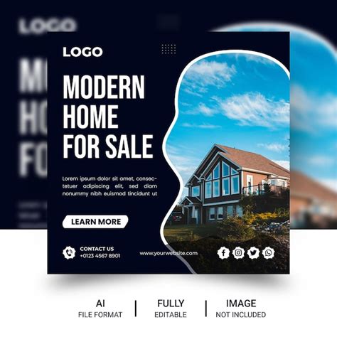 Premium Vector Real Estate Social Media Post Design