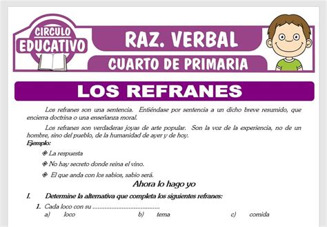 Top Imagen Actividades Con Refranes Viaterra Mx