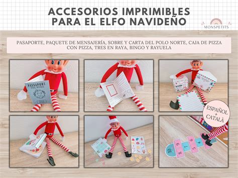 20 Accesorios Imprimibles Elfo Navidad Juegos Elfo Tradicion