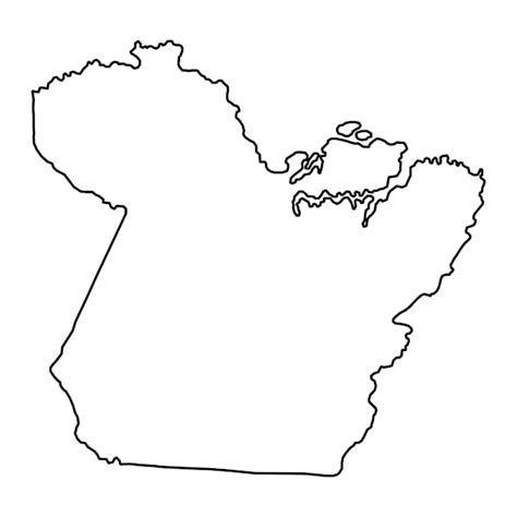 Para Mapa Do Estado Do Brasil Ilustra O Vetorial Vetor Premium