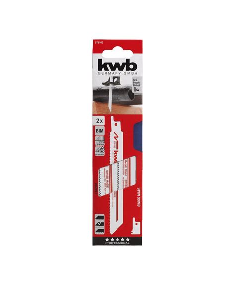 KWB 2 HOJA SIERRA SABLE BIM PARA METAL Y MADERA