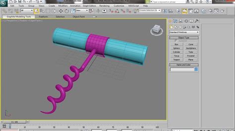 3ds Max Spline Modeling A Corkscrew Tutorial YouTube