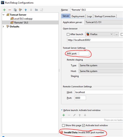 How To Ignore JMX Port When Attempting To Configure IntelliJ For Remote