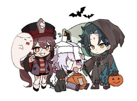 Hu Tao Qiqi Xiao Chibi Tao Cute Chibi