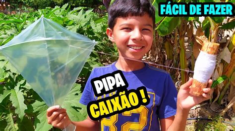 COMO FAZER UMA PIPA CAIXÃO DE SACOLA QUE VOA MUITO YouTube