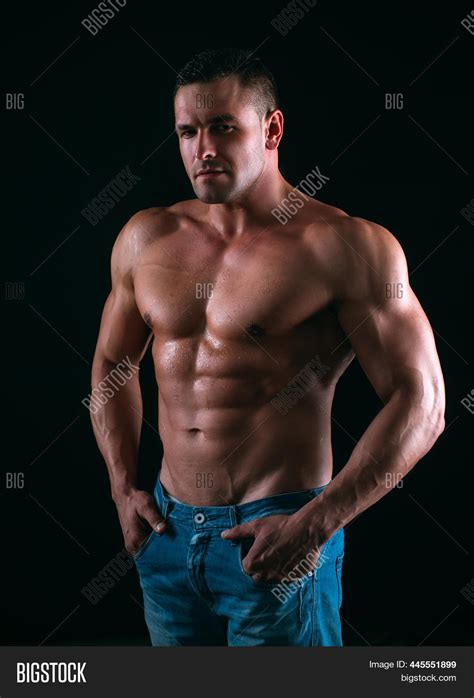 Sexy Man On Black Image Photo Free Trial Bigstock
