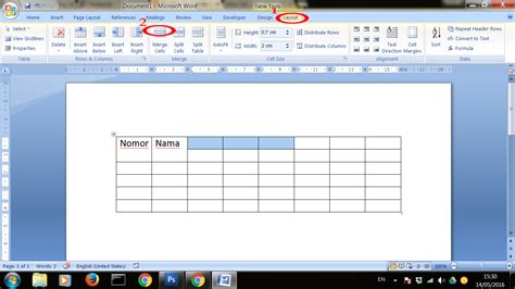 Cara Cepat Menggabungkan Sel Tabel Di Word Merge Cells Riset