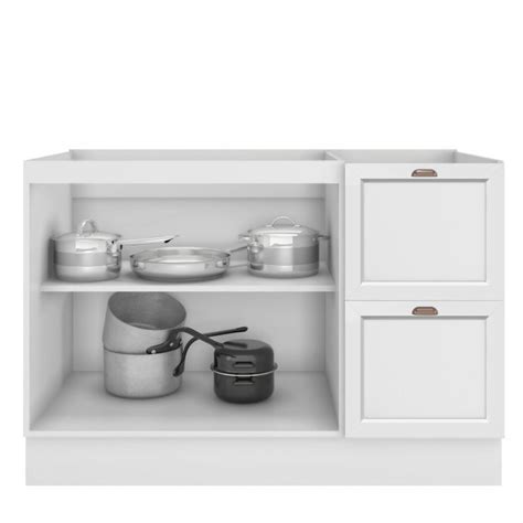 Cozinha Completa 4 Peças 10 Portas 2 Gavetas 1 Nicho para Forno Unna