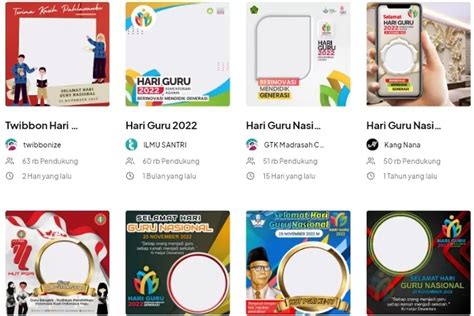 25 Link Twibbon Hari Guru Nasional 2022 Desain Terbaru Dan Keren Untuk
