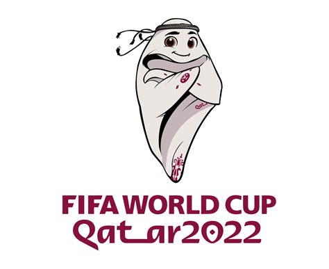Mascot Fifa World Cup Qatar 2022 Official Logo Symbol Design Vector