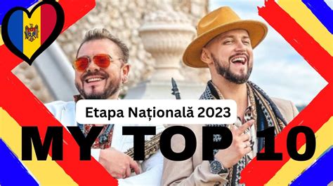 Etapa Națională 2023 My Top 10 l Eurovision 2023 YouTube