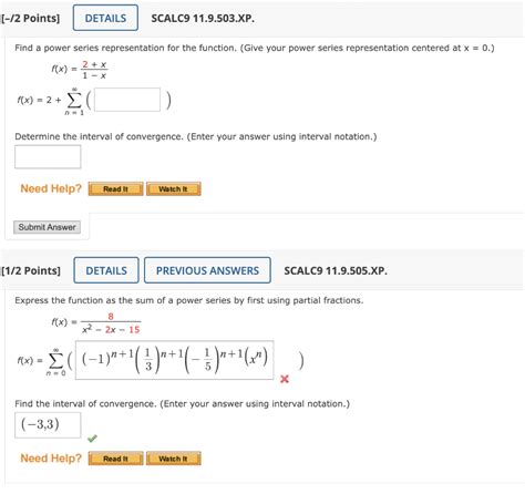 solved find a power series representation for the function