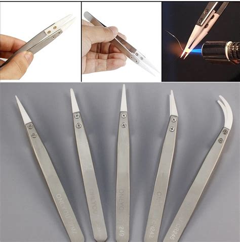 Anti Static Nonmagnetic High Temperature Resistance Ceramic Tweezers
