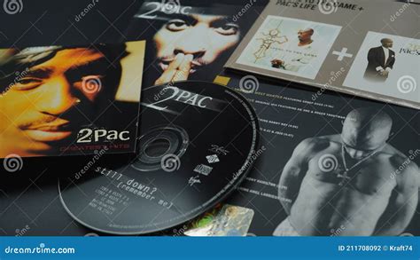 Covers Of CDs By Tupac Shakur Also Known As 2Pac And Makaveli Her