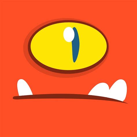 Avatar De Cara De Monstro Dos Desenhos Animados Monstro Do Dia Das