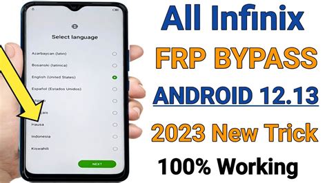 All Infinix Frp Bypass Android Infinix Google Lock