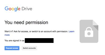 Solved Google Drive Permission Error Experts Exchange
