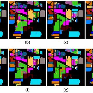 Classification Maps By Compared Methods For KSC Data Set A The