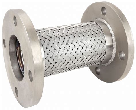 HOSE MASTER Flexible Metal Hose Assembly 321 Stainless Steel 4 In 9