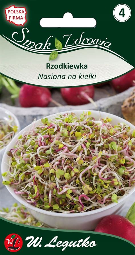Nasiona Na Kiełki Rzodkiewka 20G W Legutko Sklep EMPIK